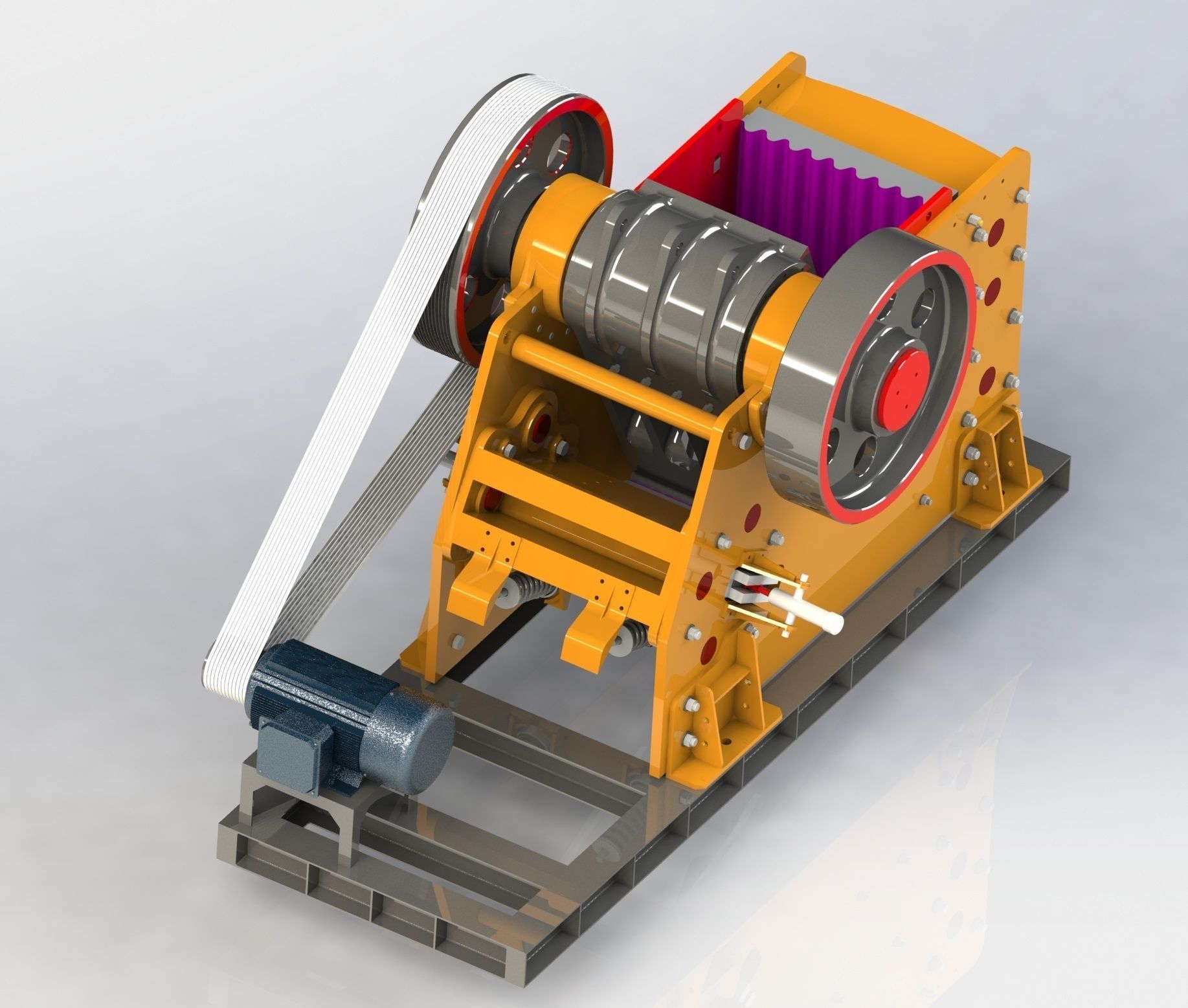 PE 1200x1600 JAW CRUSHER 3D model | CGTrader