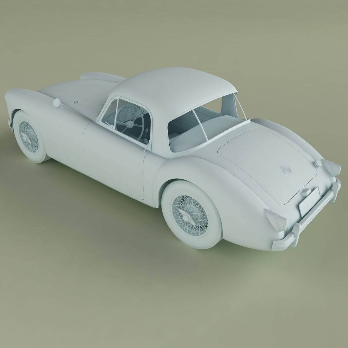 MG MGA Coupe 3D model | CGTrader
