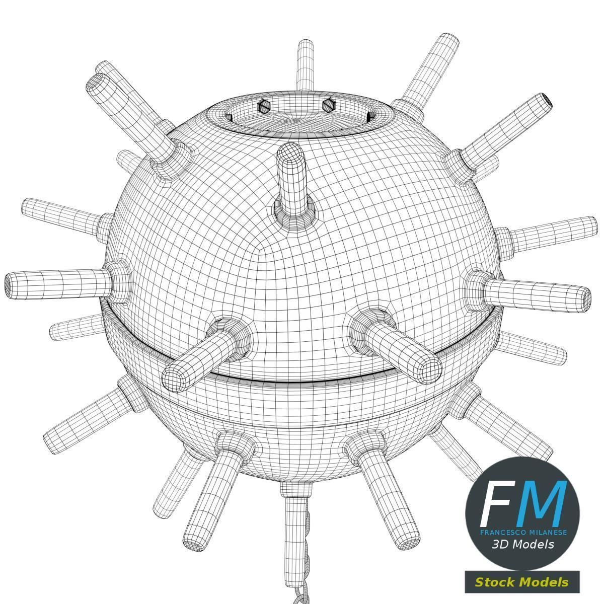 Naval mine 3D model | CGTrader