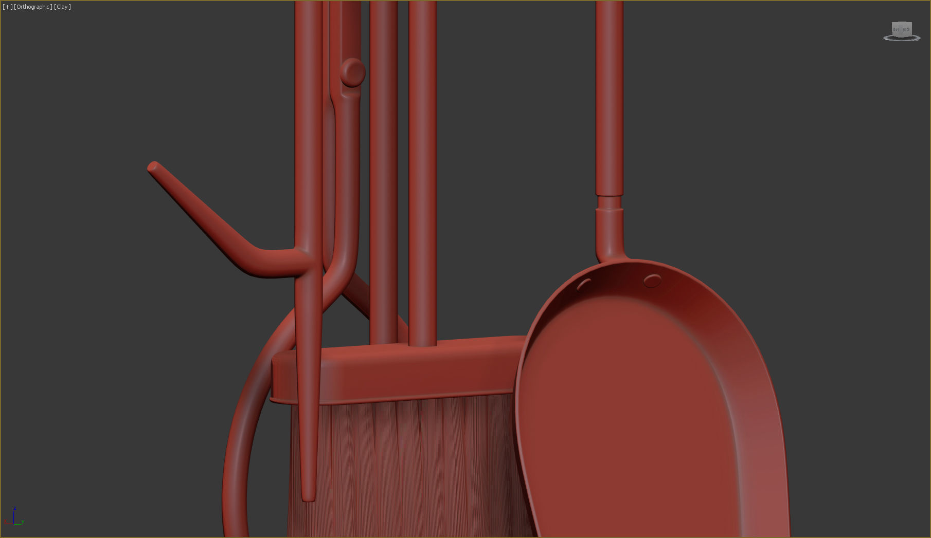 Hearth Tool Set 3D model | CGTrader