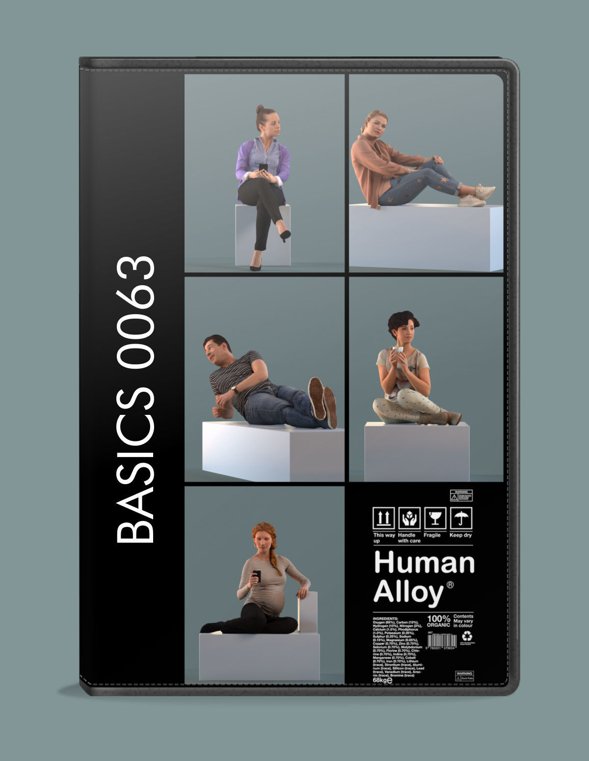 Set of 3D people sitting in sofa poses 3D model | CGTrader