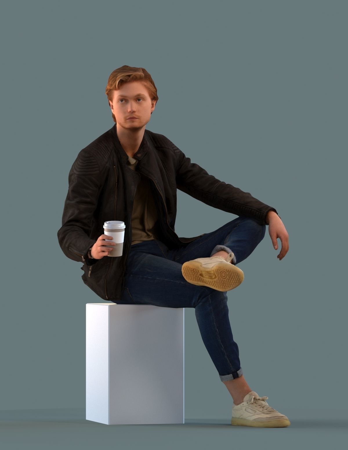 Set of 3D people sitting in various poses 3D model | CGTrader