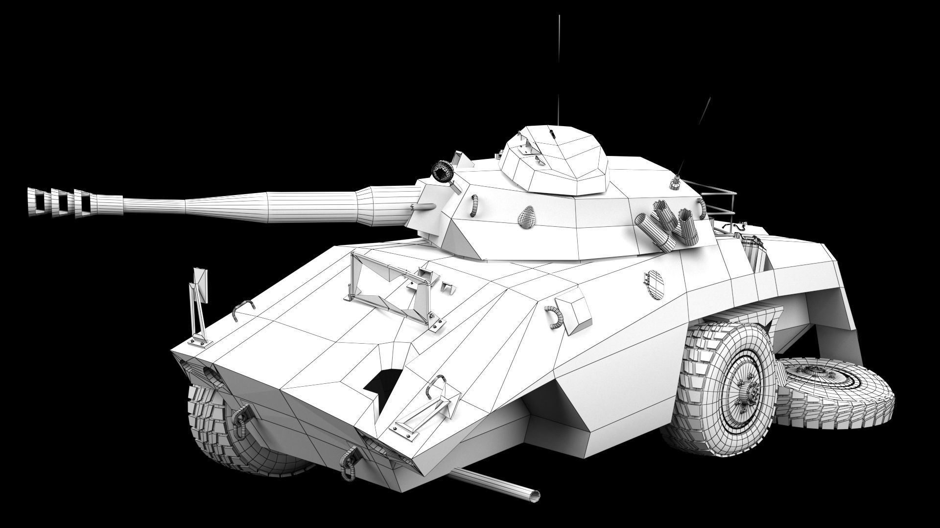 damaged EE-9 Cascavel tank free VR / AR / low-poly 3D model | CGTrader