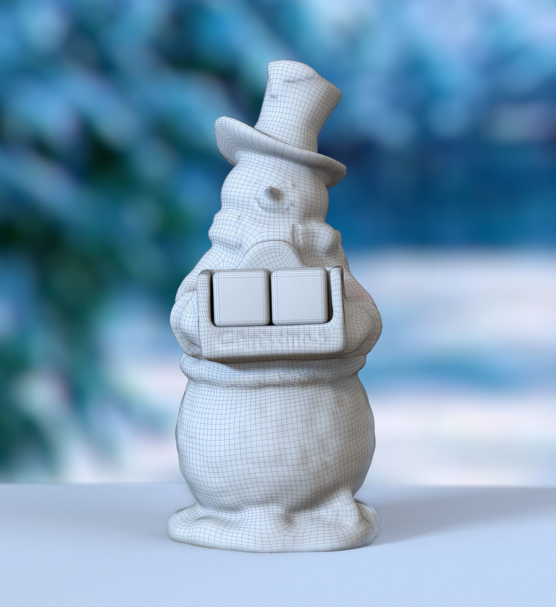 3D model Snowman Christmas 3D model scan VR / AR / low-poly | CGTrader