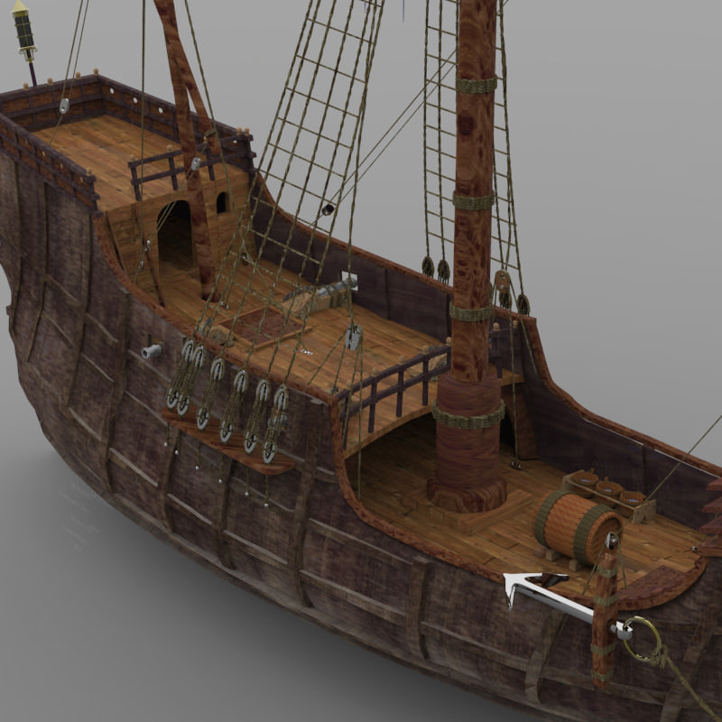 Santa Maria 3D model rigged | CGTrader
