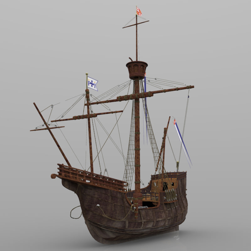 Santa Maria 3D model rigged | CGTrader