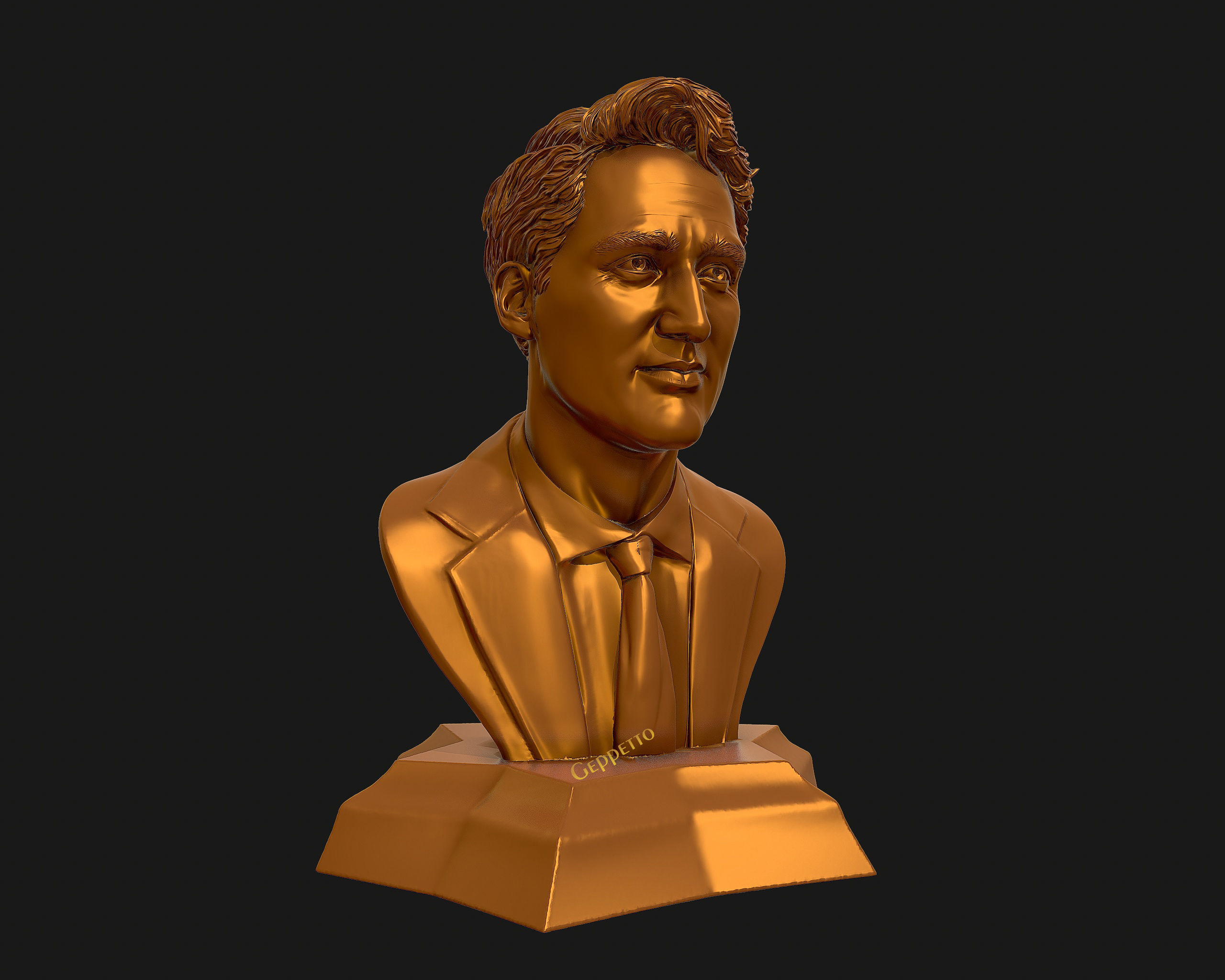 Justin Trudeau 3D portrait Ready to 3D print 3D model 3D printable ...