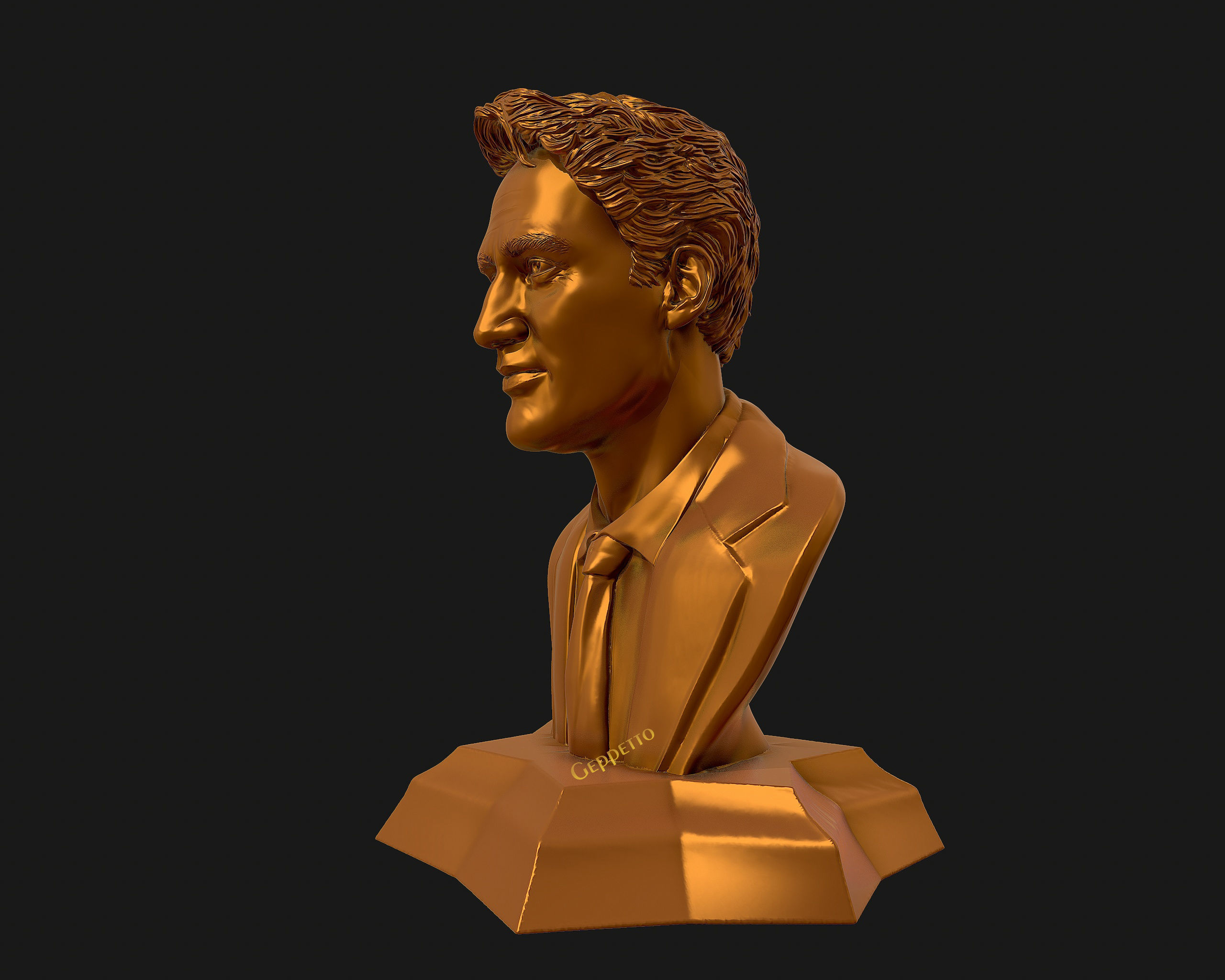 Justin Trudeau 3D portrait Ready to 3D print 3D model 3D printable ...