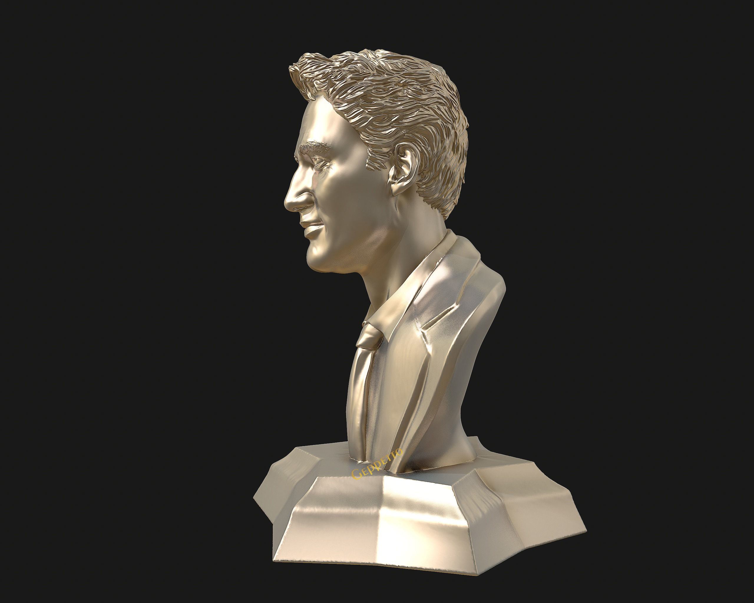 Justin Trudeau 3D portrait Ready to 3D print 3D model 3D printable ...