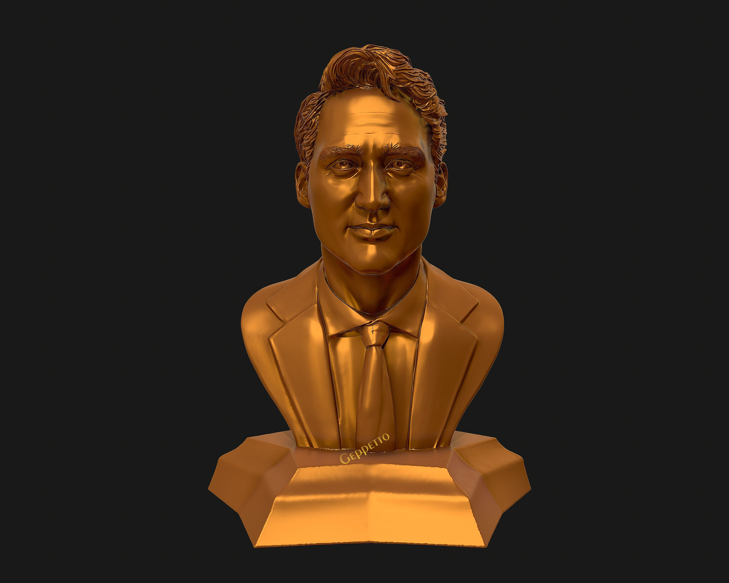 Justin Trudeau 3D portrait Ready to 3D print 3D model 3D printable ...