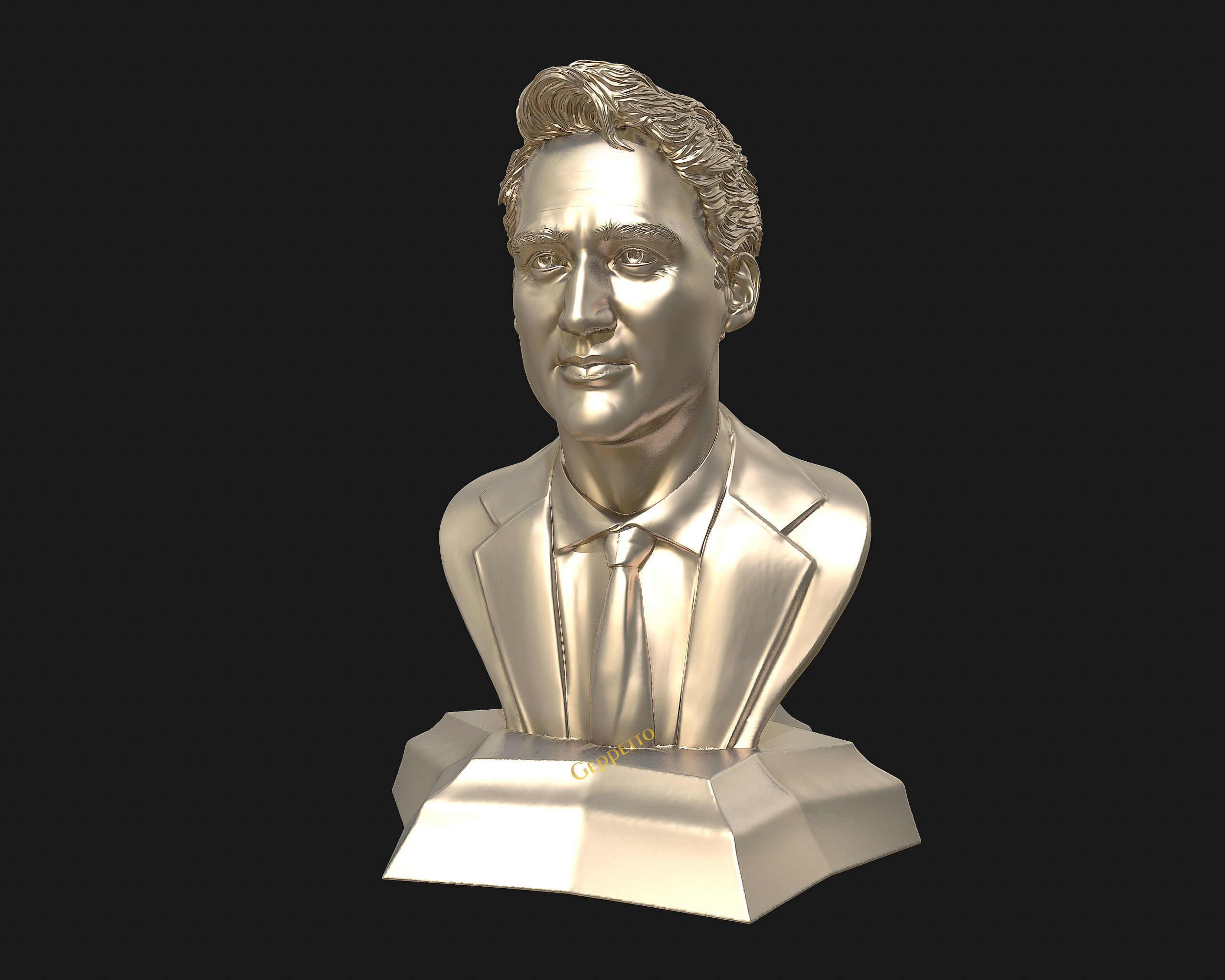 Justin Trudeau 3D portrait Ready to 3D print 3D model 3D printable ...