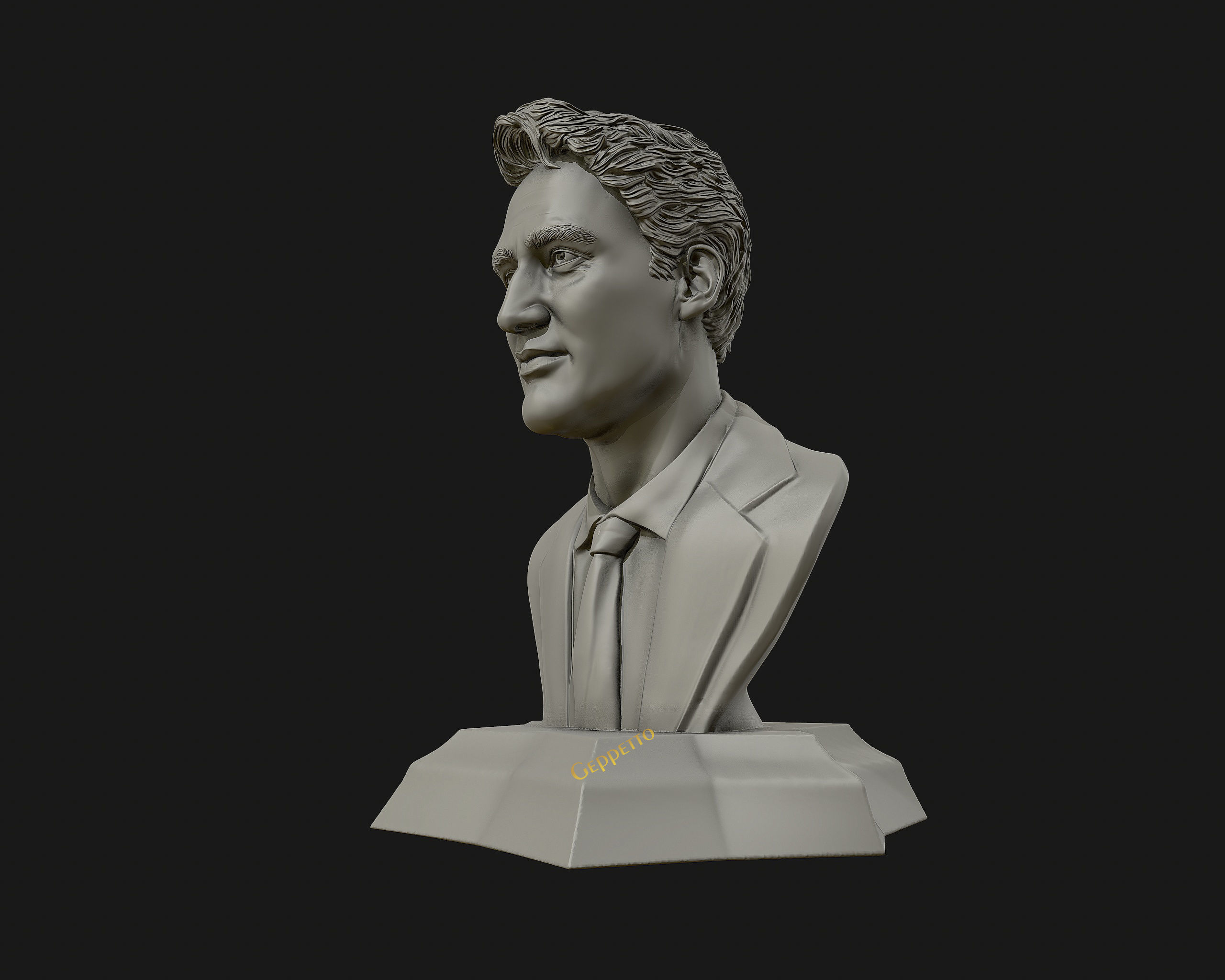 Justin Trudeau 3D portrait Ready to 3D print 3D model 3D printable ...