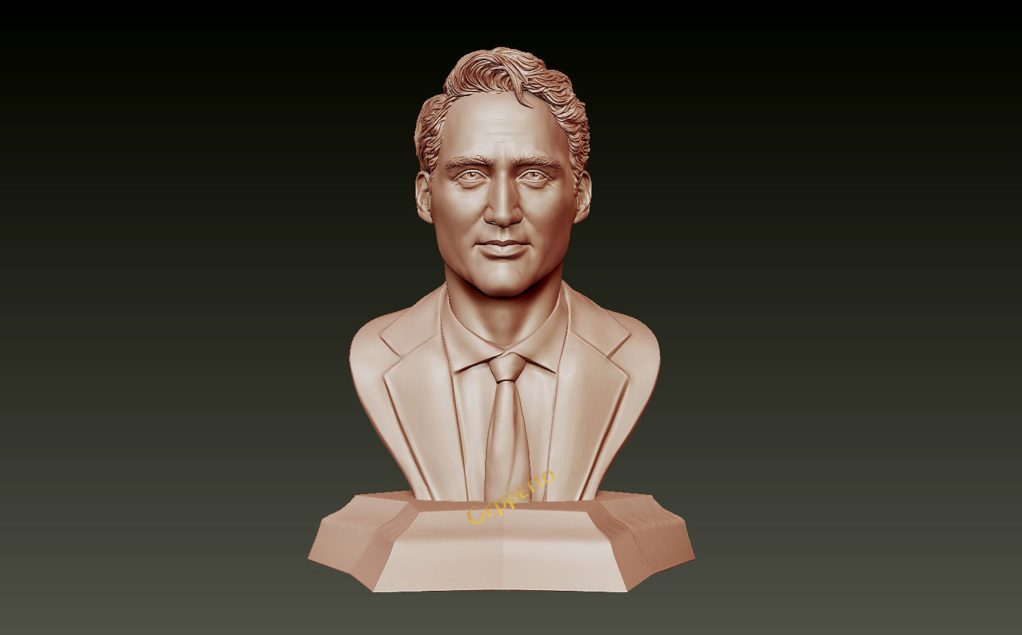 Justin Trudeau 3D portrait Ready to 3D print 3D model 3D printable ...