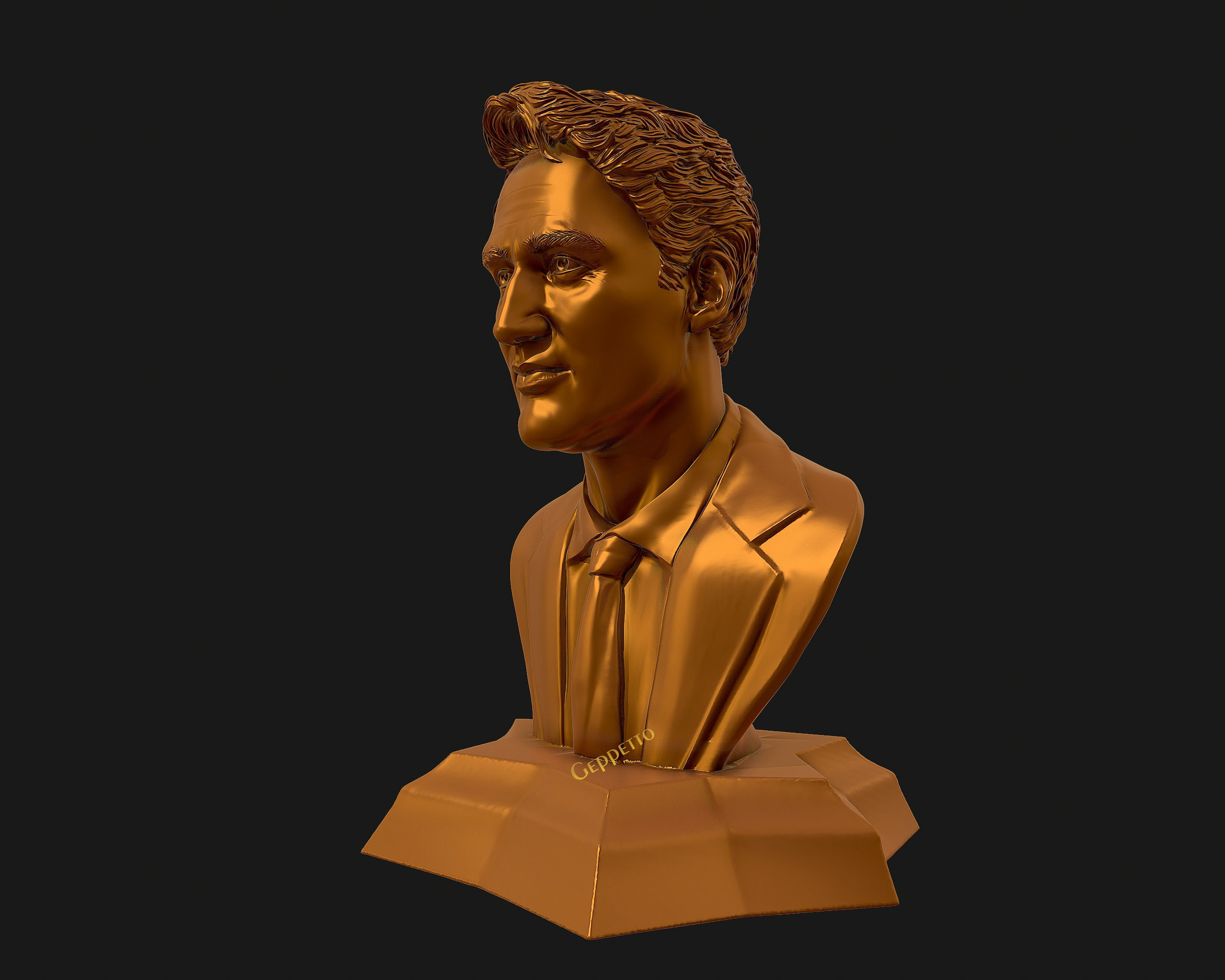 Justin Trudeau 3D portrait Ready to 3D print 3D model 3D printable ...