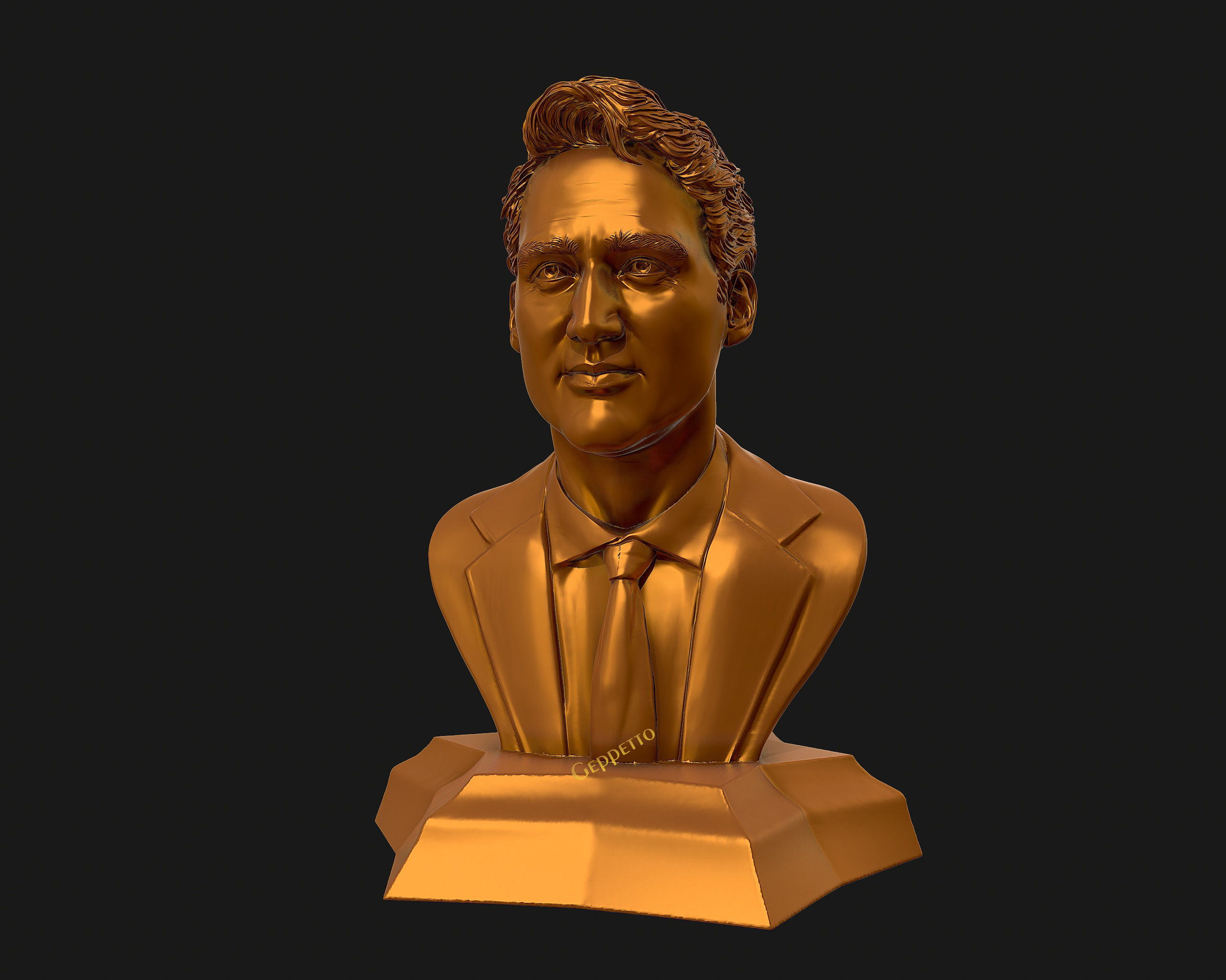 Justin Trudeau 3D portrait Ready to 3D print 3D model 3D printable ...