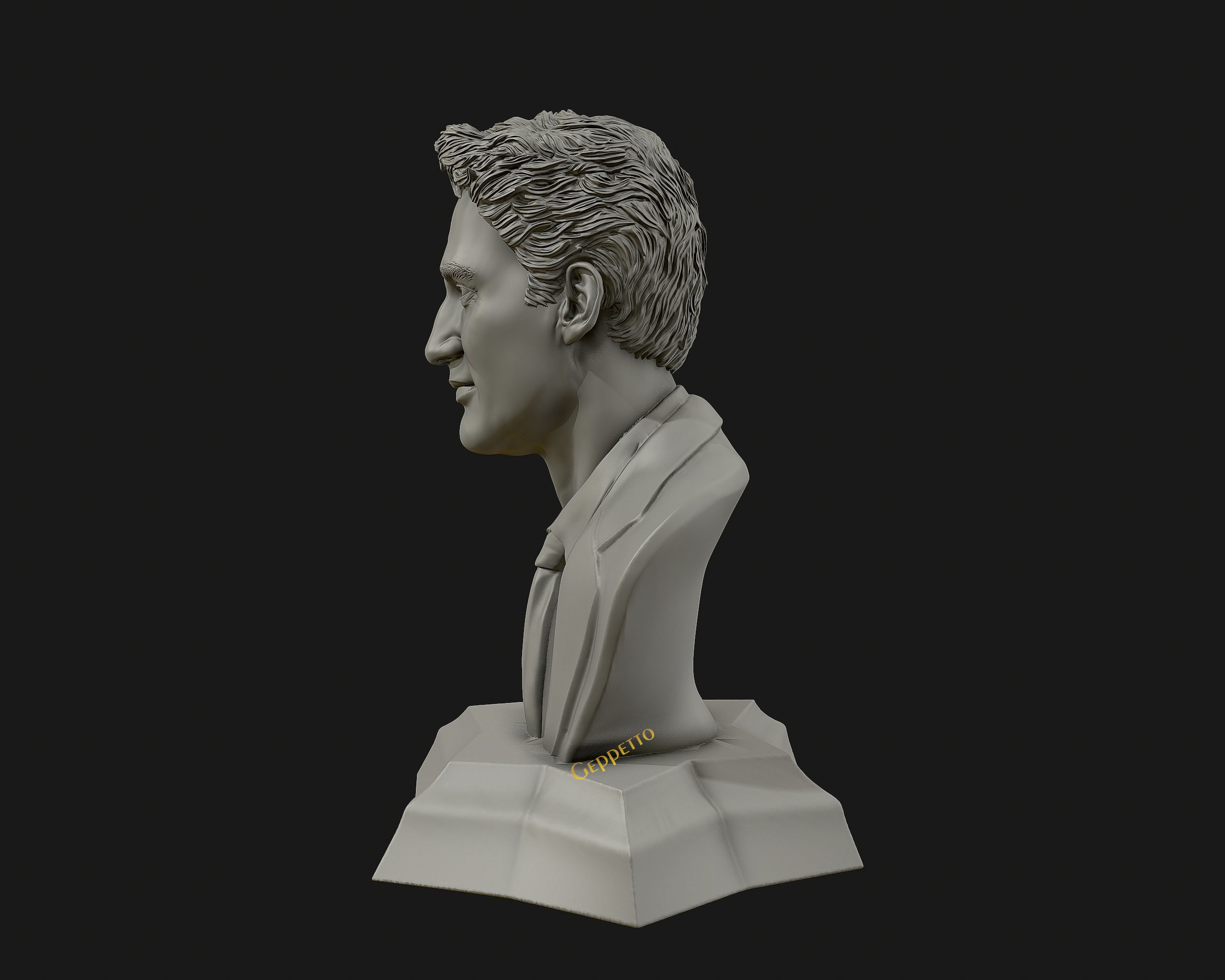 Justin Trudeau 3D portrait Ready to 3D print 3D model 3D printable ...