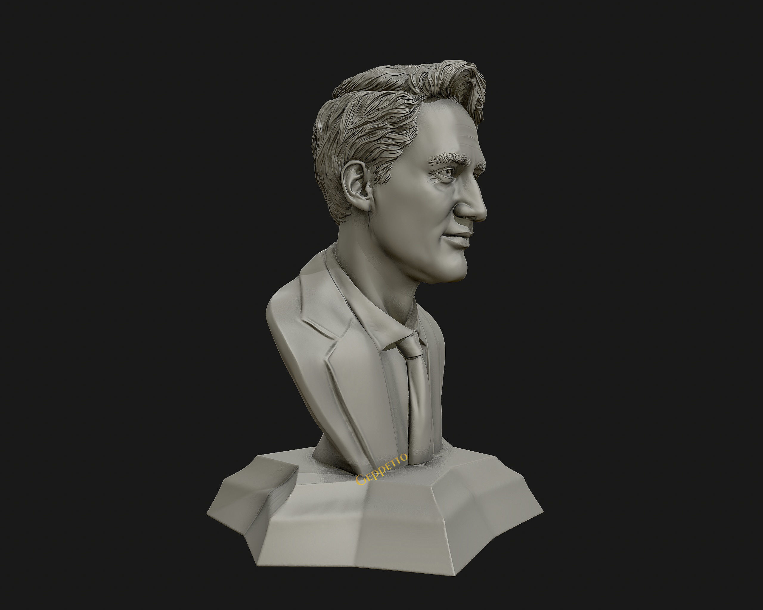 Justin Trudeau 3D portrait Ready to 3D print 3D model 3D printable ...