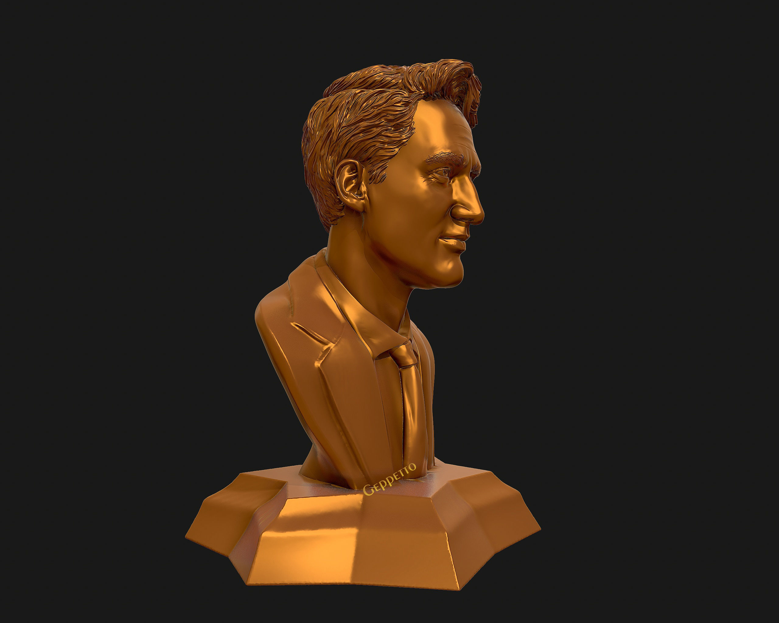 Justin Trudeau 3D portrait Ready to 3D print 3D model 3D printable ...