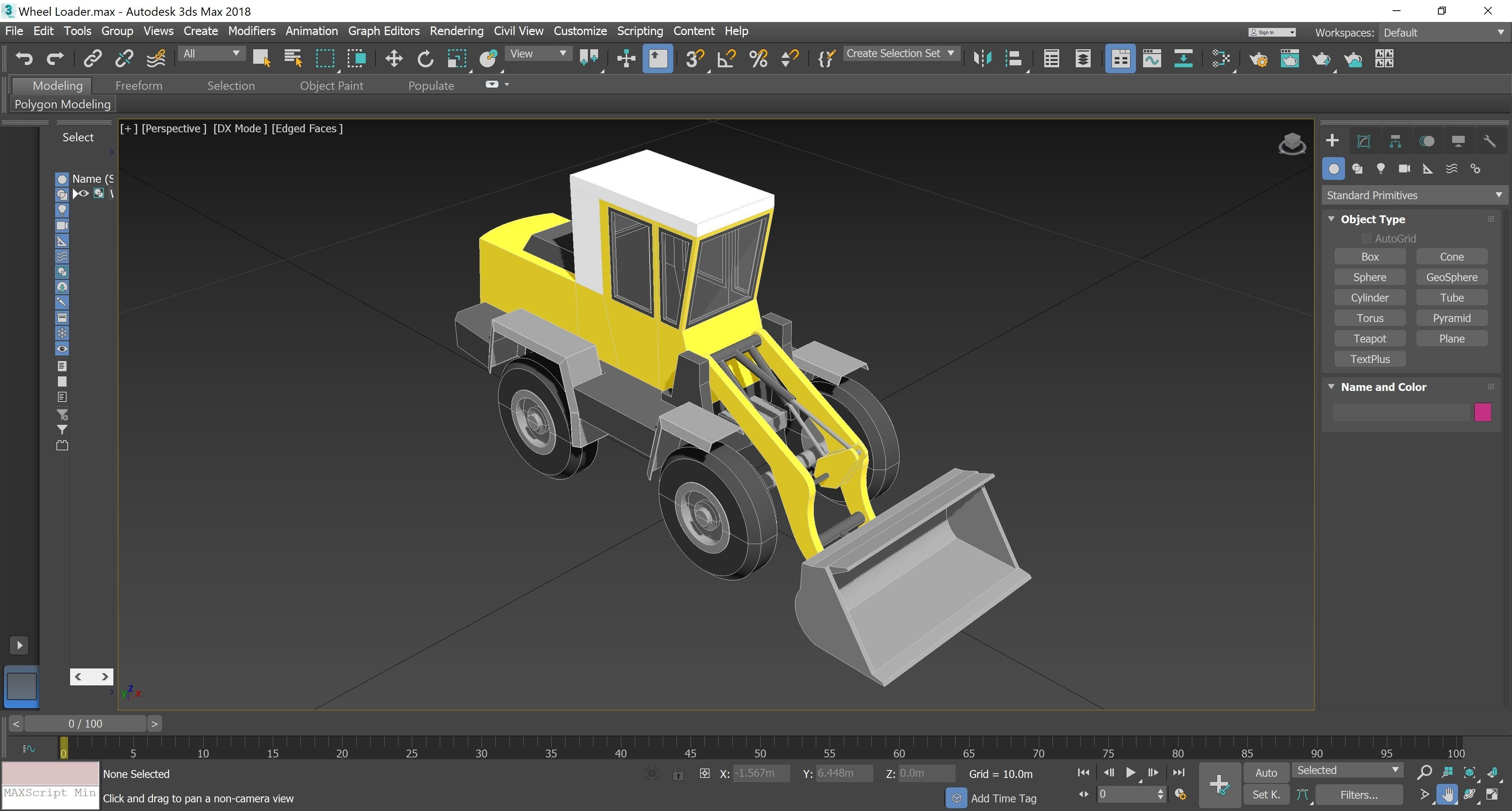 Wheel Loader - Revit Family 3D model | CGTrader