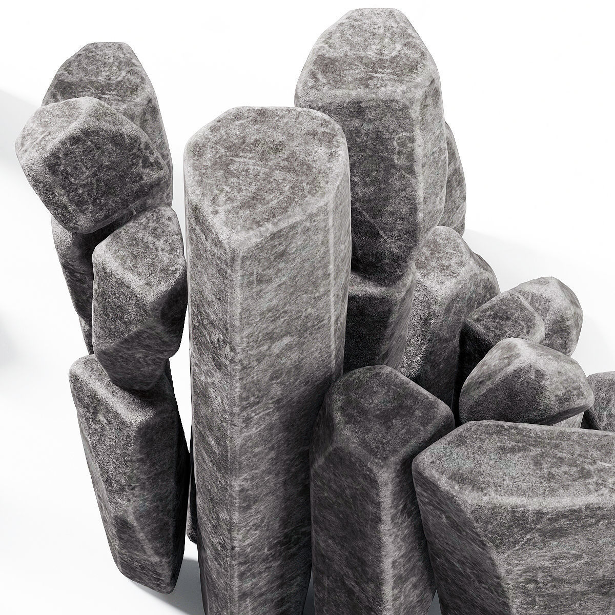 Stone rock block 3D model | CGTrader