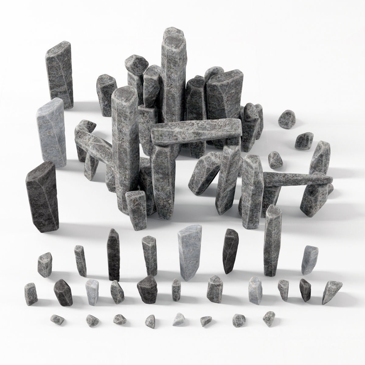 Stone rock block 3D model | CGTrader