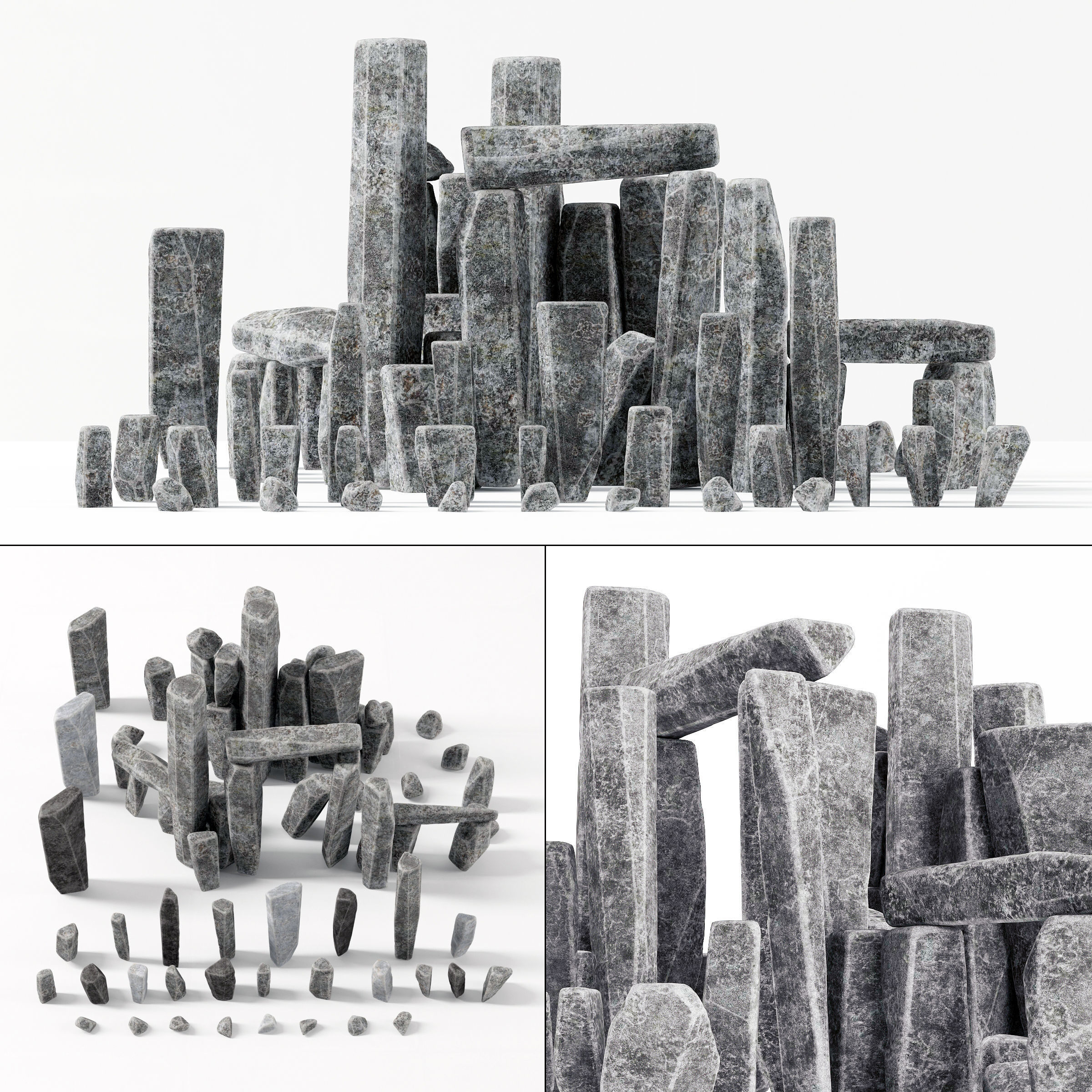Stone rock block 3D model | CGTrader