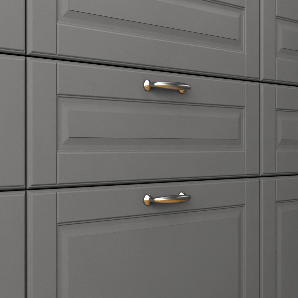 kitchen bodbyn gray L-shaped 3D model | CGTrader