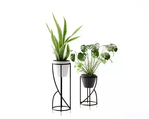 Standing Plant Pot Design 3D model | CGTrader