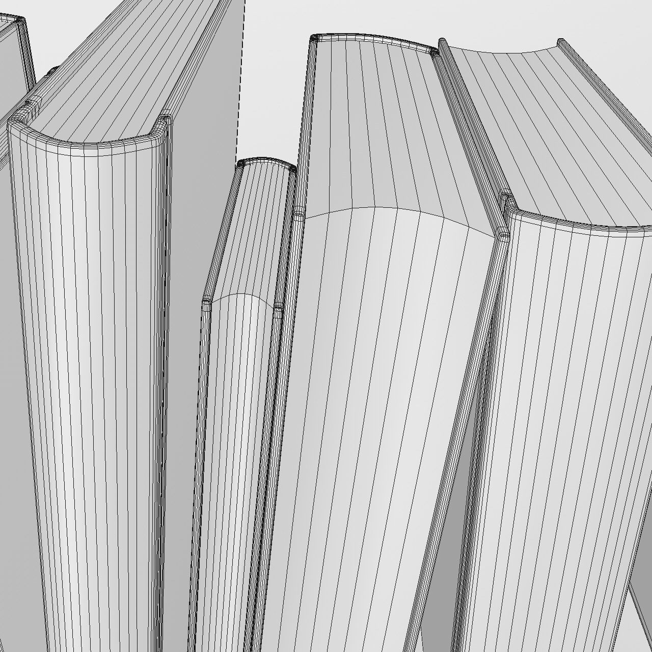 Bookcase library 3D model | CGTrader