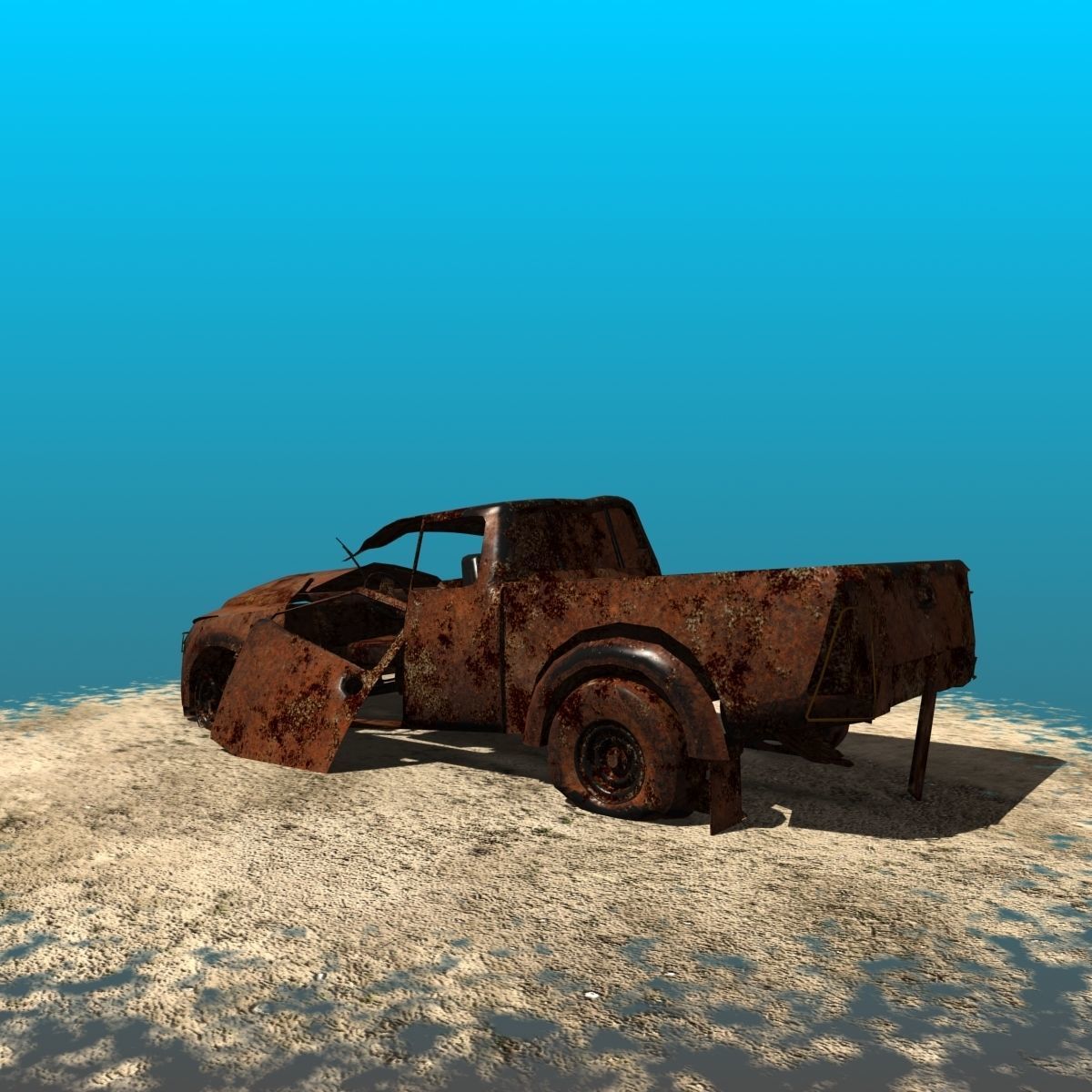 3D model Offroad Battle Car 02 VR / AR / low-poly | CGTrader