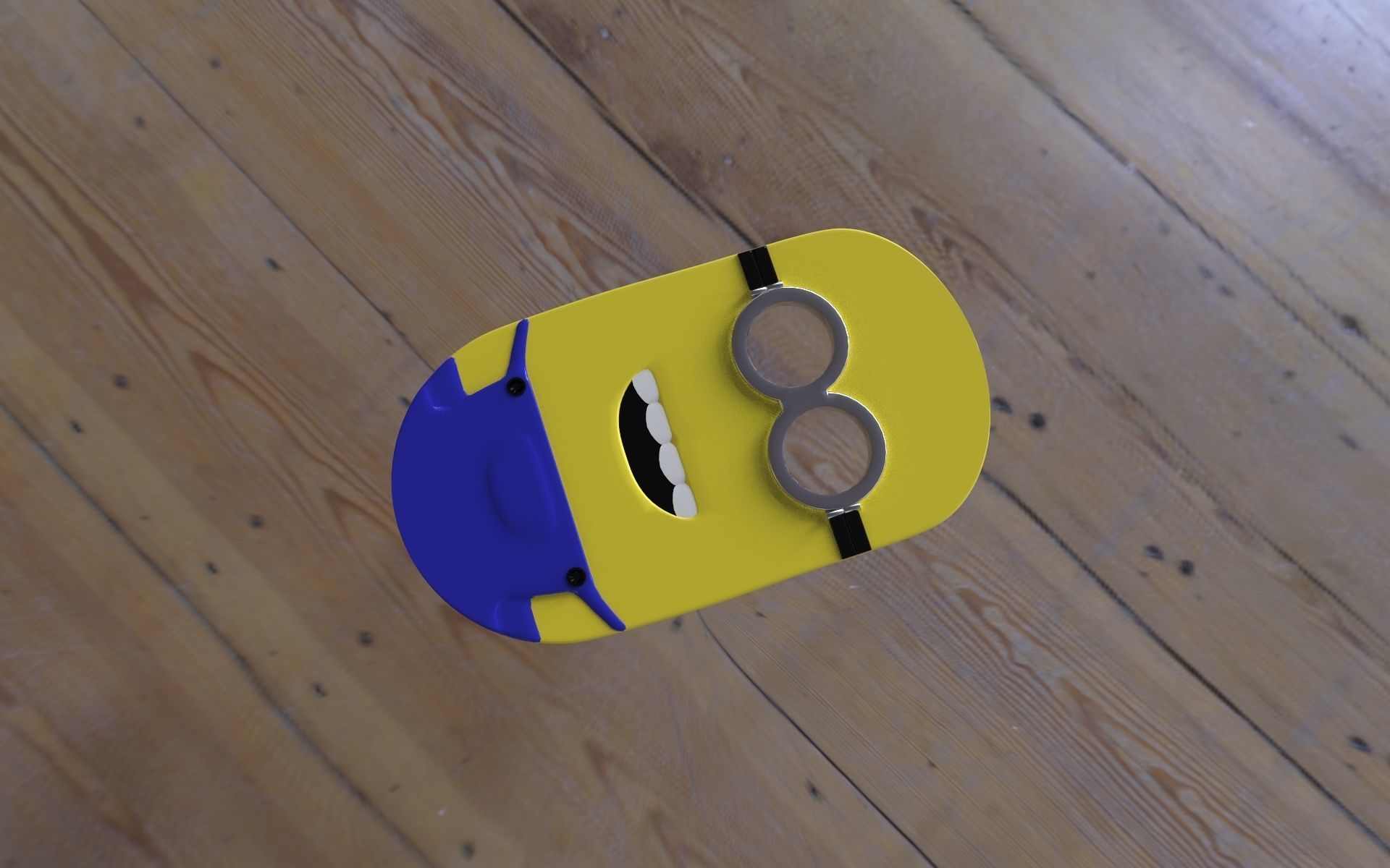 minion 3d print model wearing glasses and holding pencil 3D model 3D ...