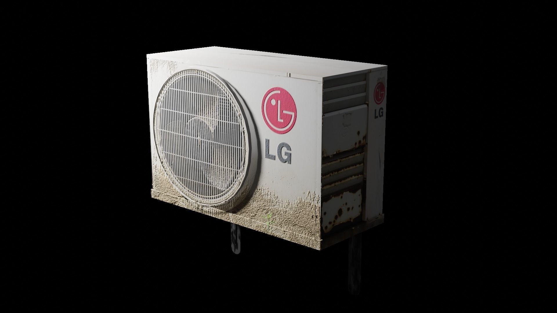 Low poly Air Conditioner Unit 3D model | CGTrader