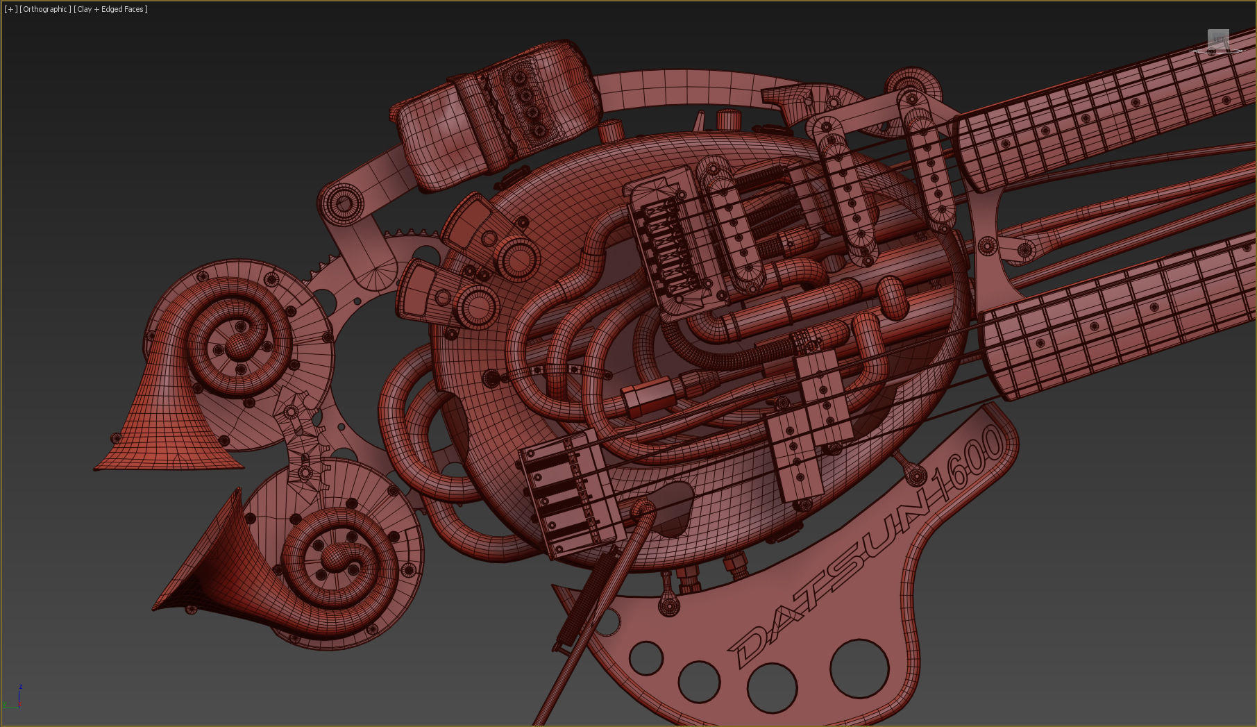 The Doof Warrior Guitar 3D model | CGTrader