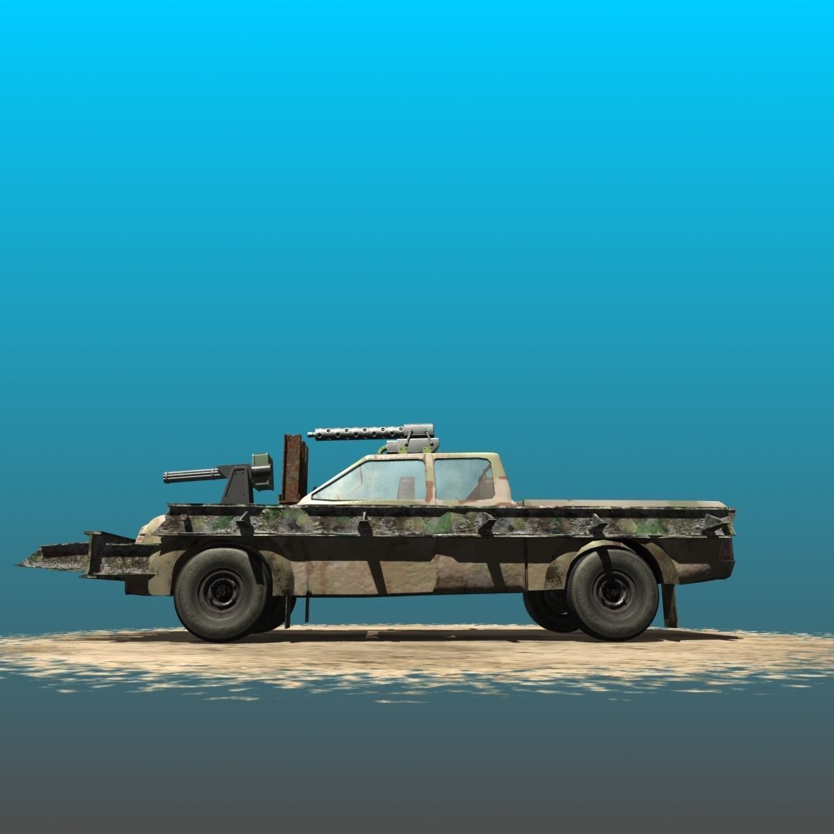 3D Model Collection Offroad Battle Cars VR / AR / low-poly | CGTrader