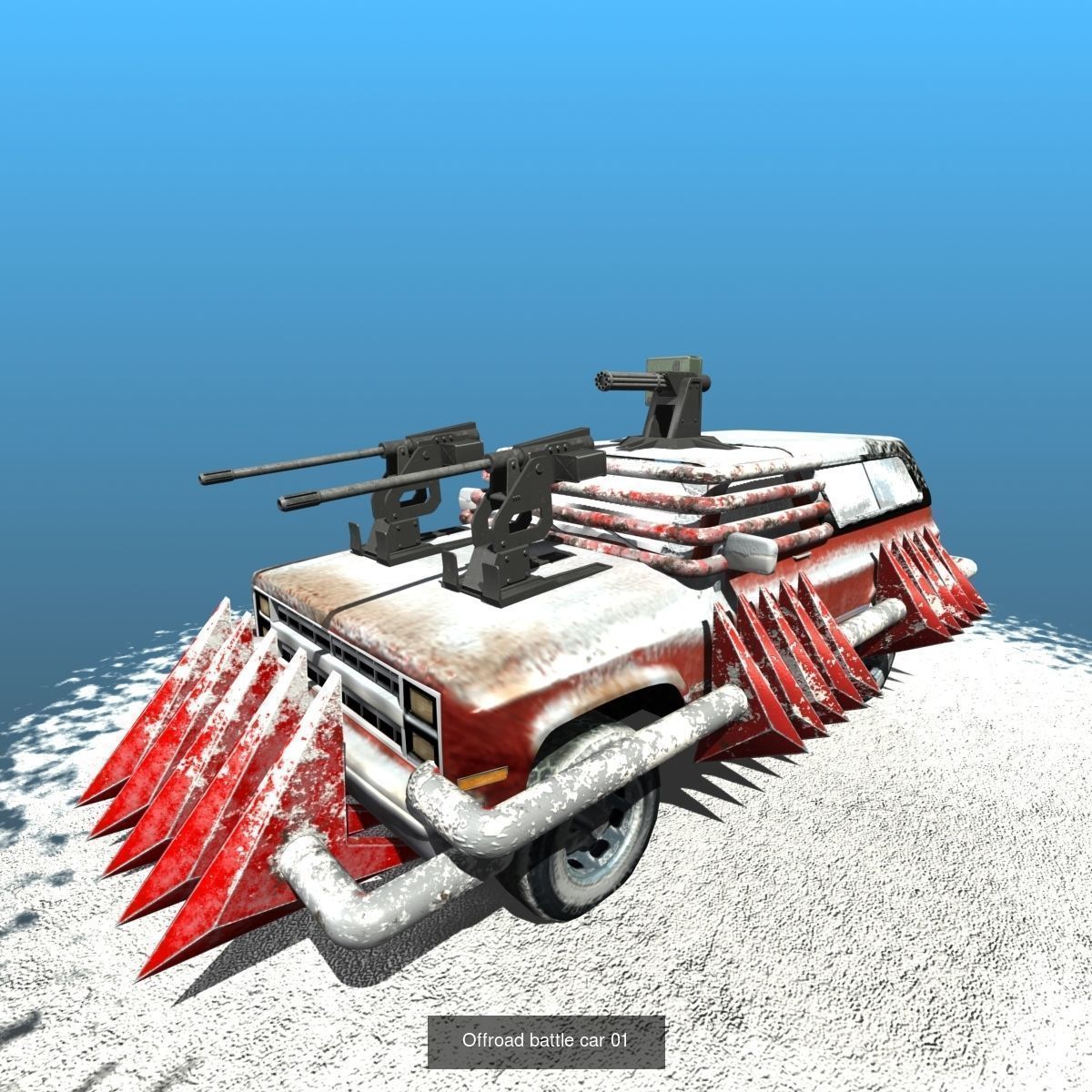 3D Model Collection Offroad Battle Cars VR / AR / low-poly | CGTrader