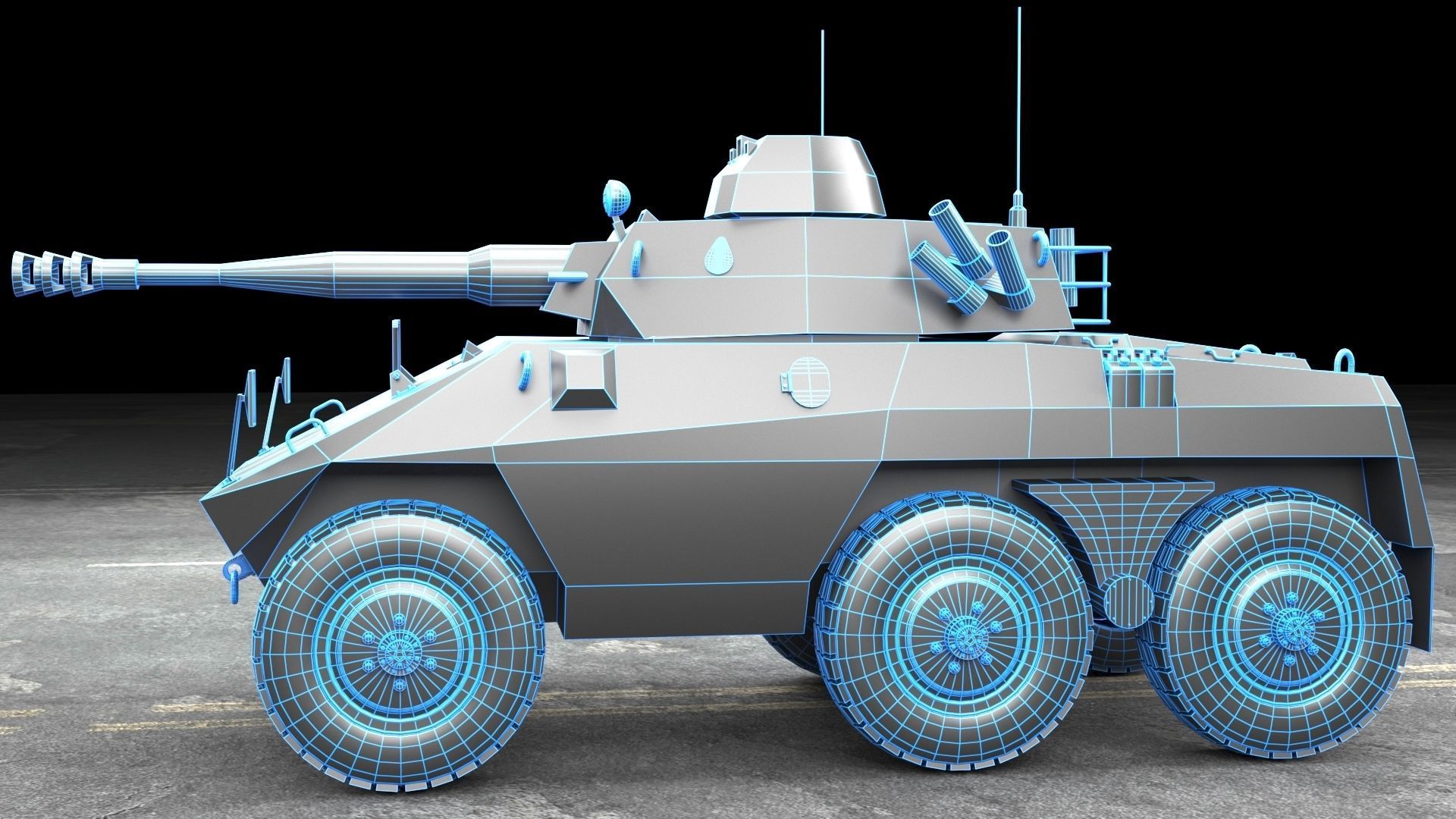 EE-9 Cascavel ver 2 free VR / AR / low-poly 3D model | CGTrader