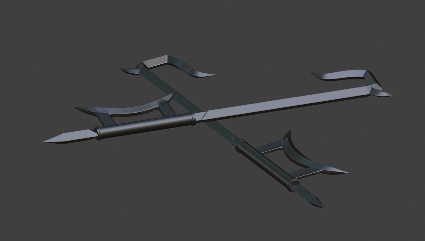 Kabal Weapon sword Blades of Vengeance from Mortal Kombat 11 3D model ...