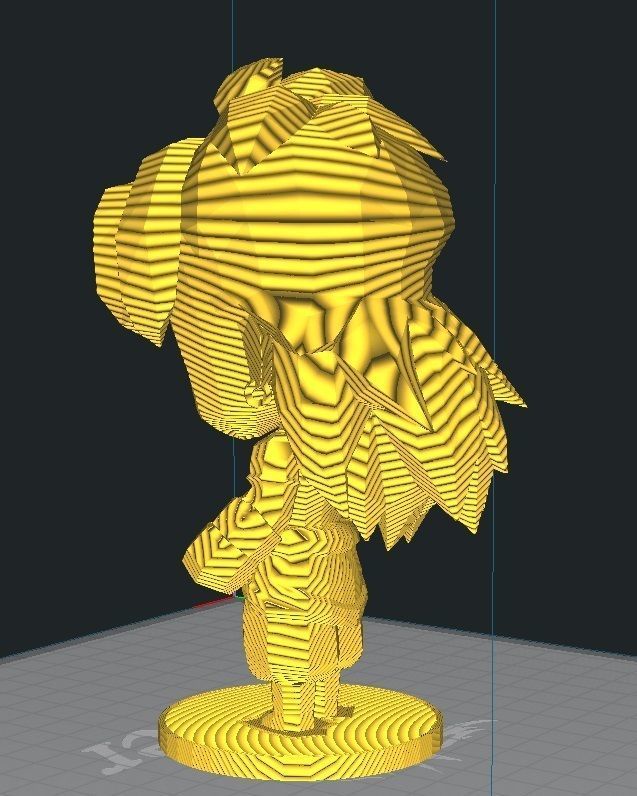 Broly base chibi 3D model 3D printable | CGTrader