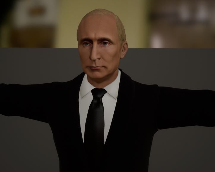 3D model Vladimir Putin Full Body T-Pose VR / AR / low-poly | CGTrader