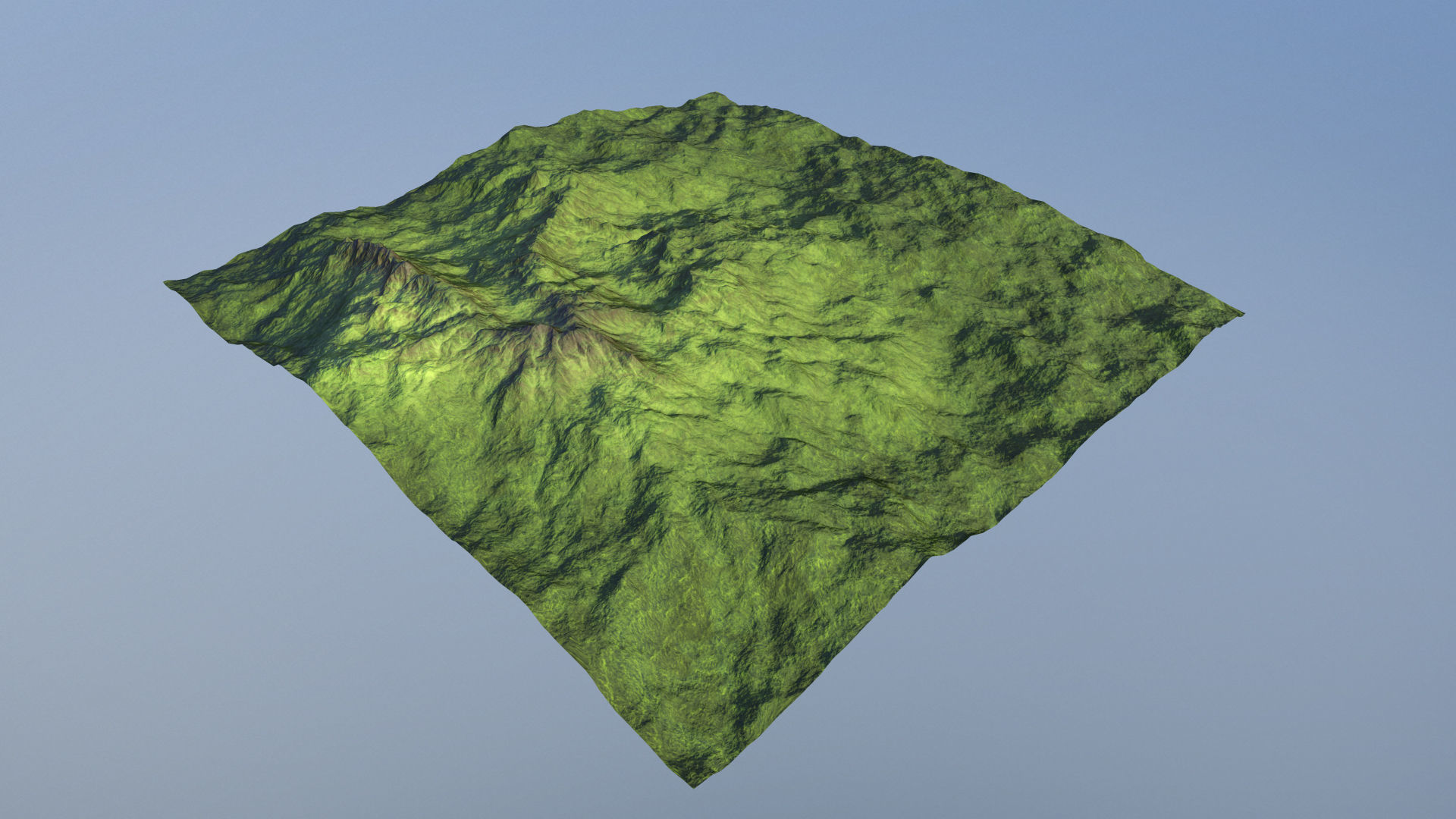 3D model Terrain Hills Landscape Mountain Environment Highlands PBR 07 ...