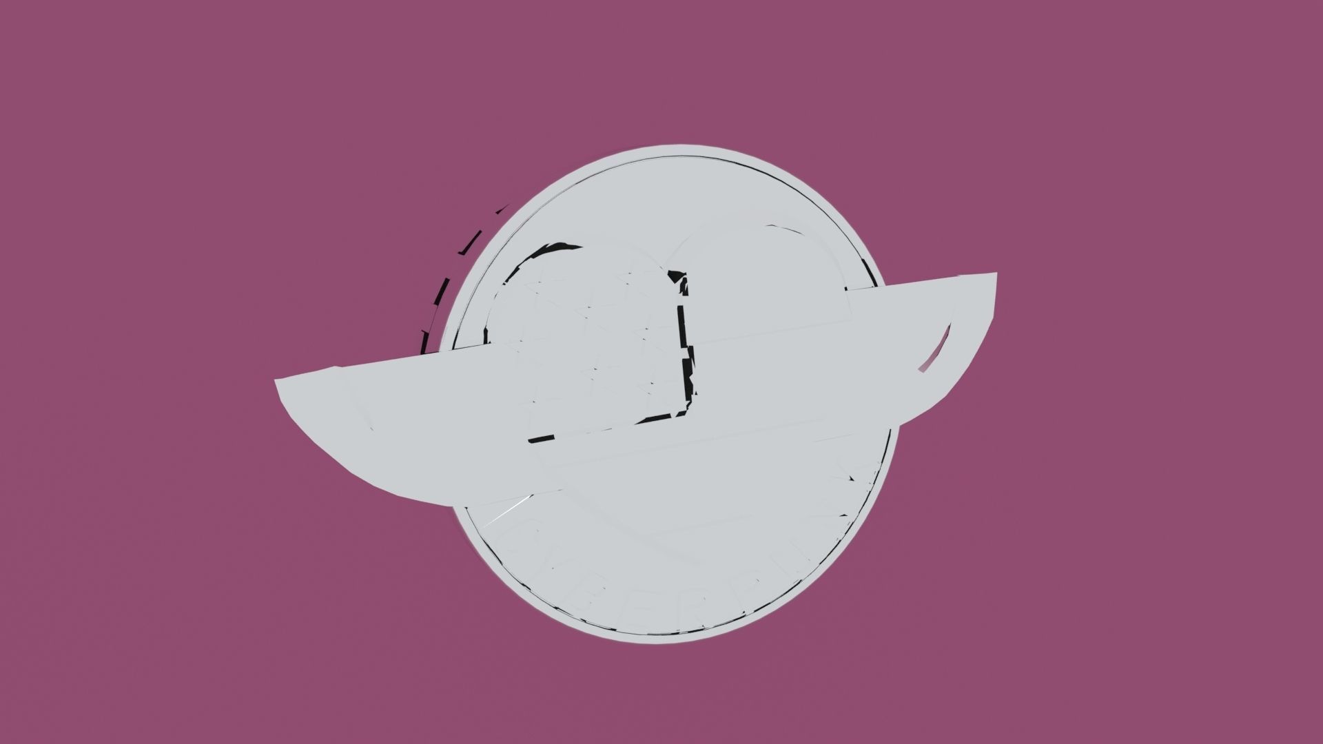 cyberpunk badge 3D model 3D printable | CGTrader