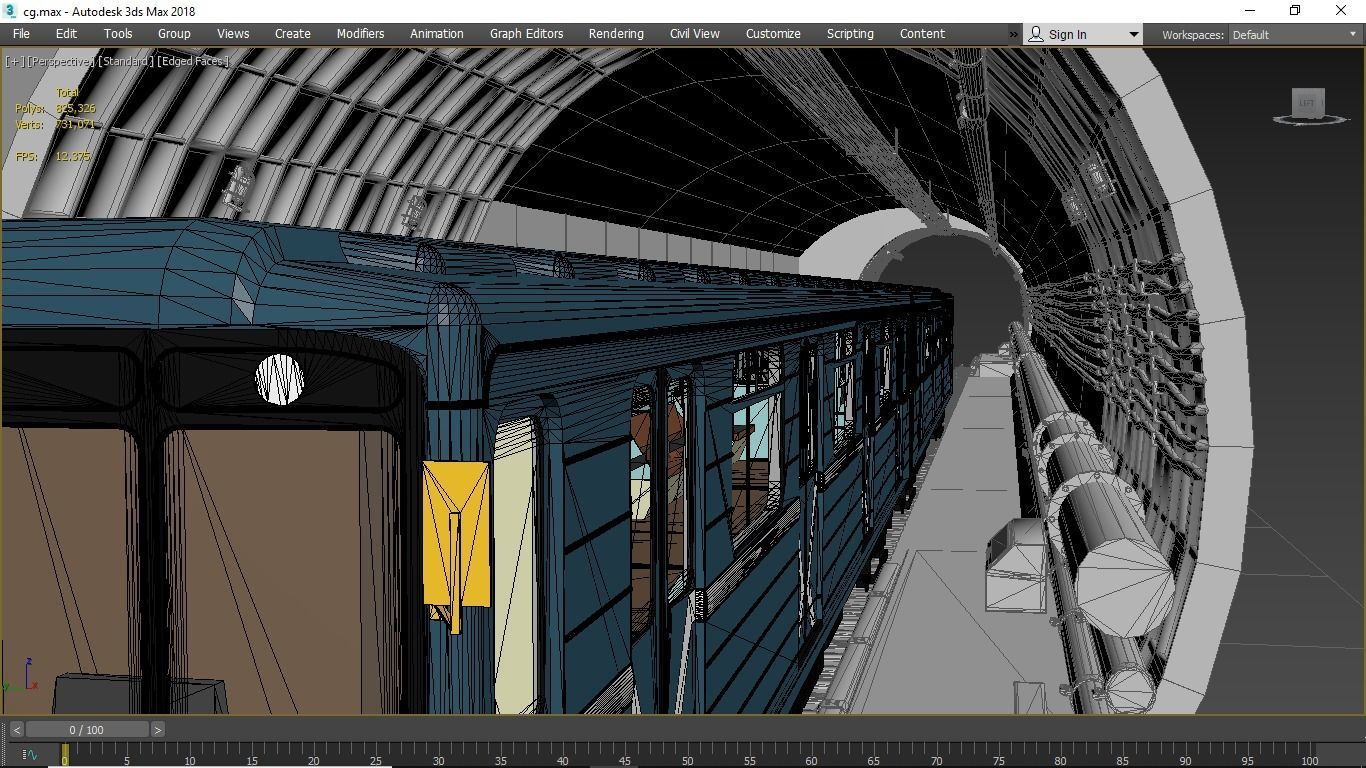 3D model Russian Metro station model VR / AR / low-poly | CGTrader