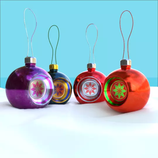Christmas Tree Ornaments 3D model | CGTrader
