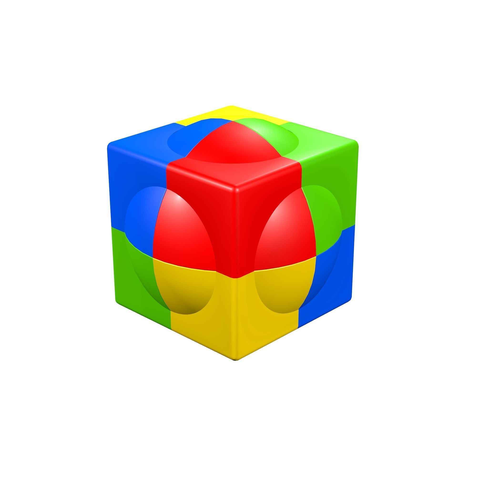 Toy cube sphere 3D model | CGTrader