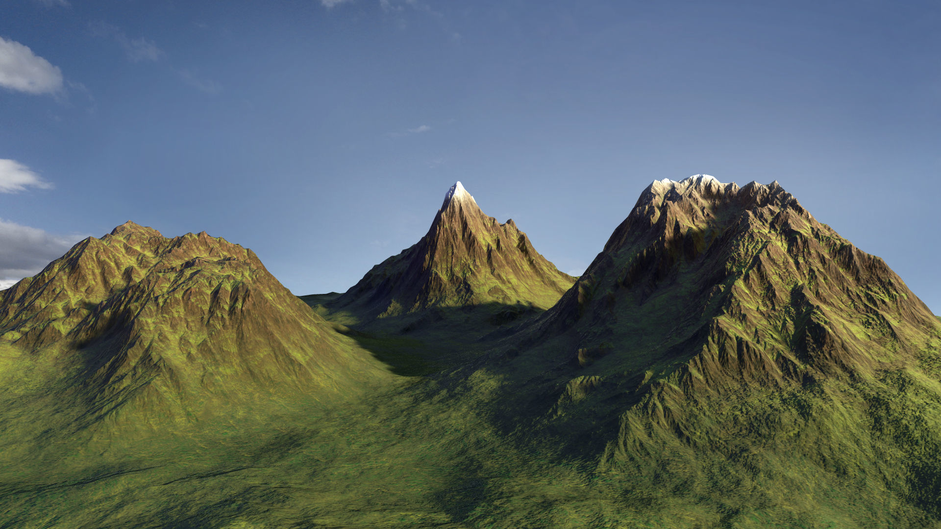 3D model Mountain Terrain Landscape Hills PBR and Unity Ready 08 VR ...
