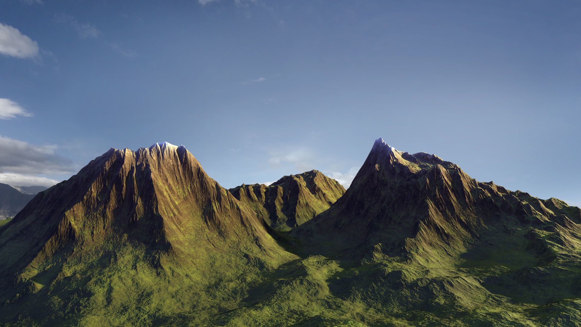 3D model Mountain Terrain Landscape Hills PBR and Unity Ready 08 VR ...