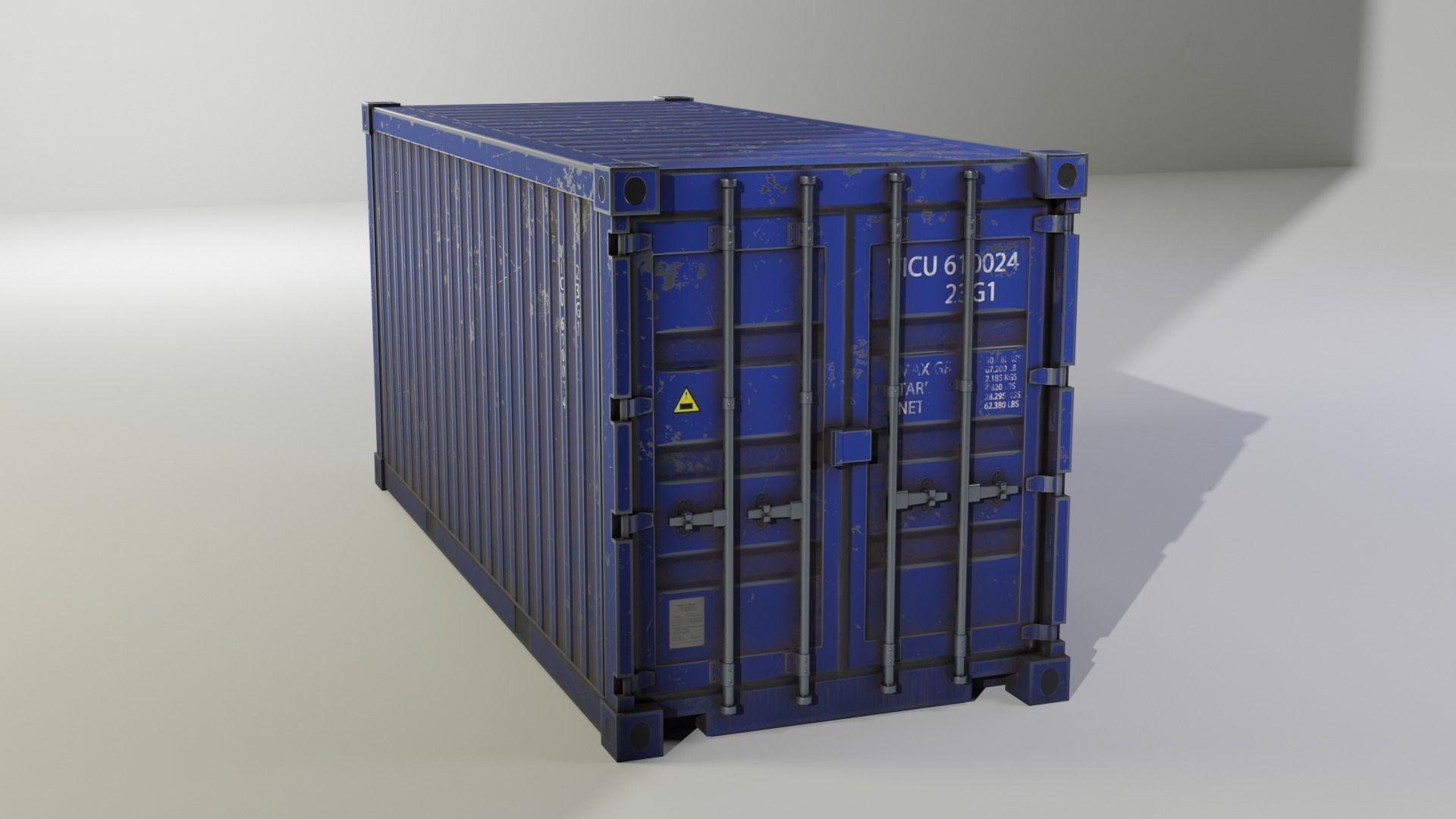 3D model 20ft Shipping Container Low-poly VR / AR / low-poly | CGTrader