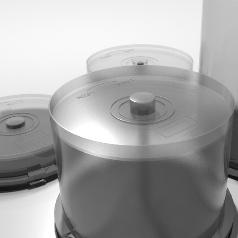 Compact Disc Spindles 3D model | CGTrader