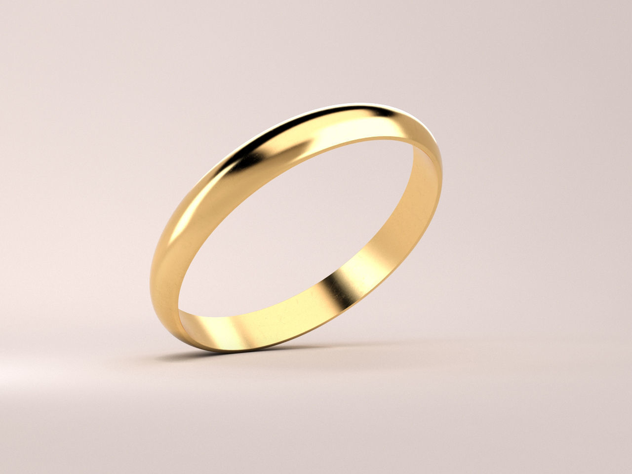 3D model RING---Simple wedding ring gold VR / AR / low-poly | CGTrader
