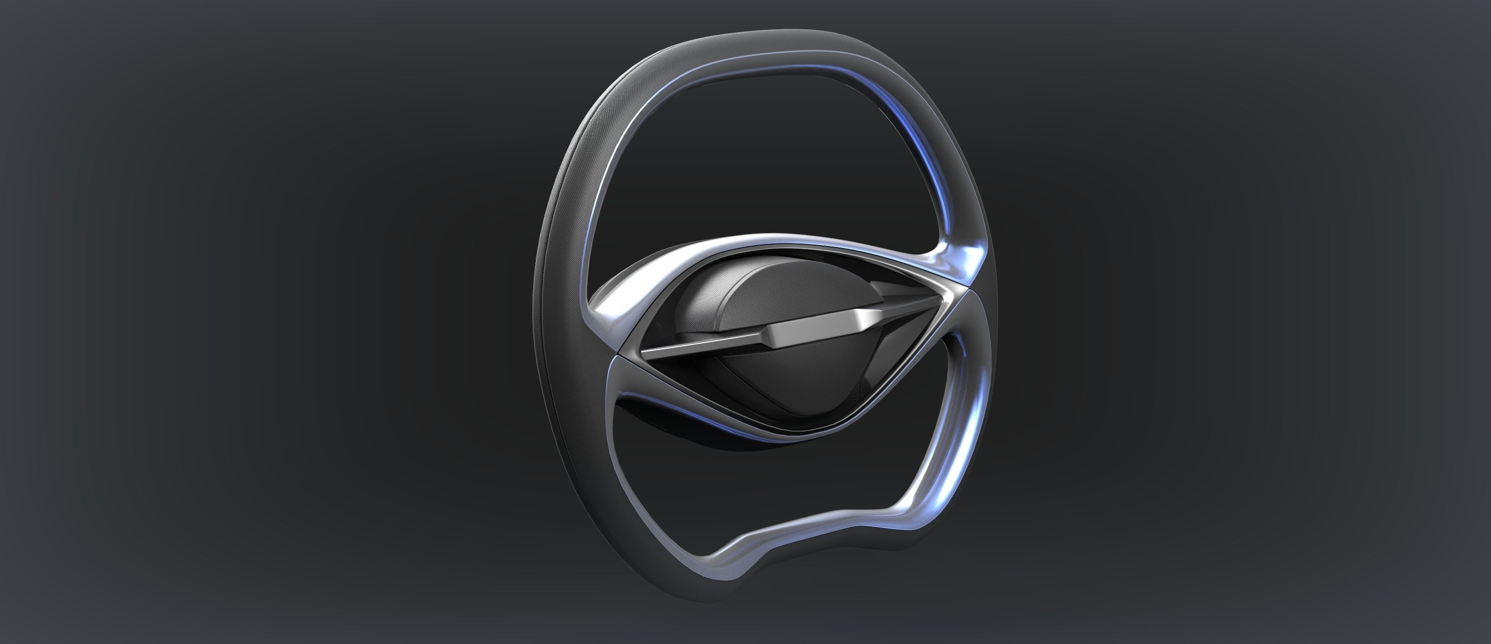concept steering wheel 3D model | CGTrader